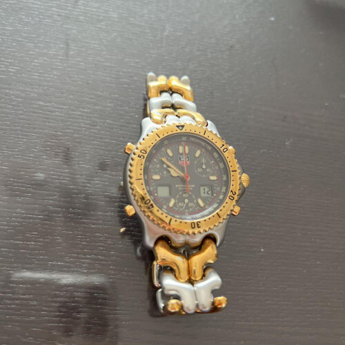 Tag Heuer Senna Split Chrono Gold Combi CG1122 Quartz | eBay