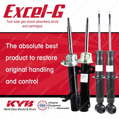 Front + Rear KYB EXCEL-G Shock Absorbers for MINI One R56 I4 FWD Hatch ...