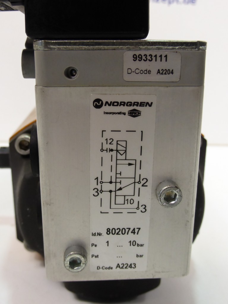 Norbro 15 BRD 40 N08 FC pneumatischer Stellantrieb + PYE-Endschalter ...