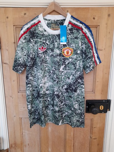 Mens Manchester United X Stone Roses Limited Edition Training Shirt ...