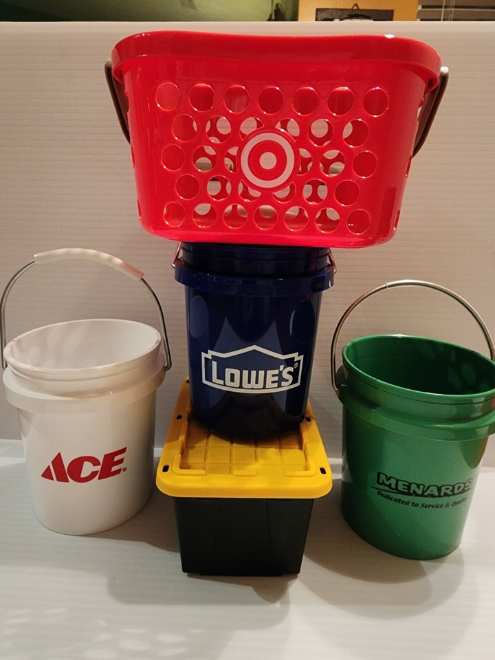 Lowe’s Menards Ace Mini Bucket Teeny Tote & Target Mini Basket 5 Pk | eBay