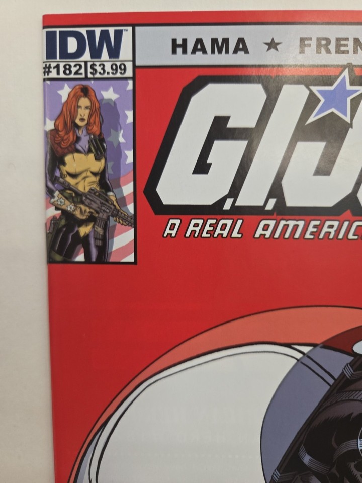 GI Joe #182 IDW (Sept 2012) Larry Hama Snake Eyes / Storm Shadow Cover ...