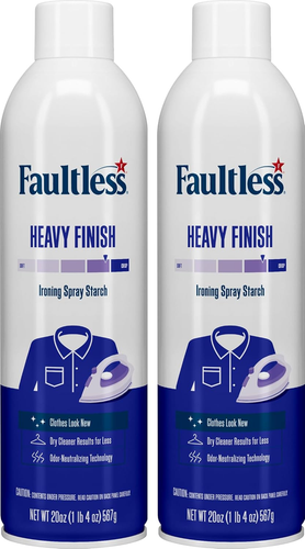 Laundry Starch Spray, Faultless Heavy Spray Starch 20 Oz Cans for a ...