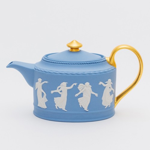 RARE artist gilded Wedgwood dancing hours miniature teapot | eBay