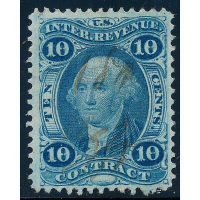 1862-71 10c U.S. Internal Revenue, First Issue, Washington, R34d ...