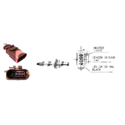Lambda Sensor For Audi A1 8X 1.0 TFSI Oxygen 04E906262AT 04E906262DB ...
