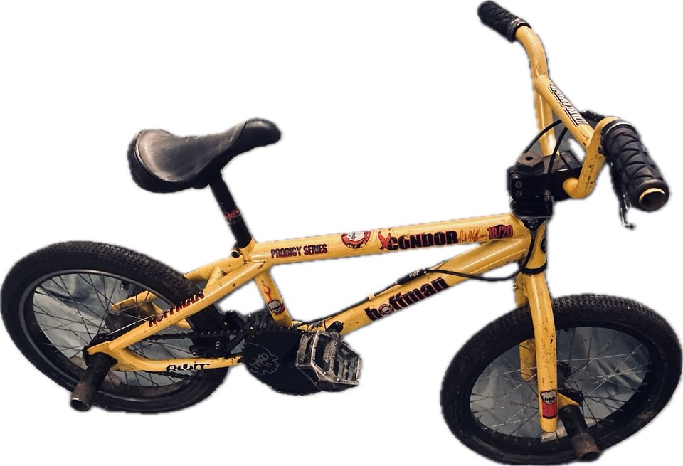 Vtg Hoffman Condor Bmx 2003 prodigy series Bike Yellow 18’Skidmarks ...
