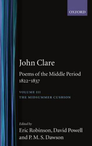 Poems of the Middle Period Vol. III by John Clare (1998, Hardcover) for ...