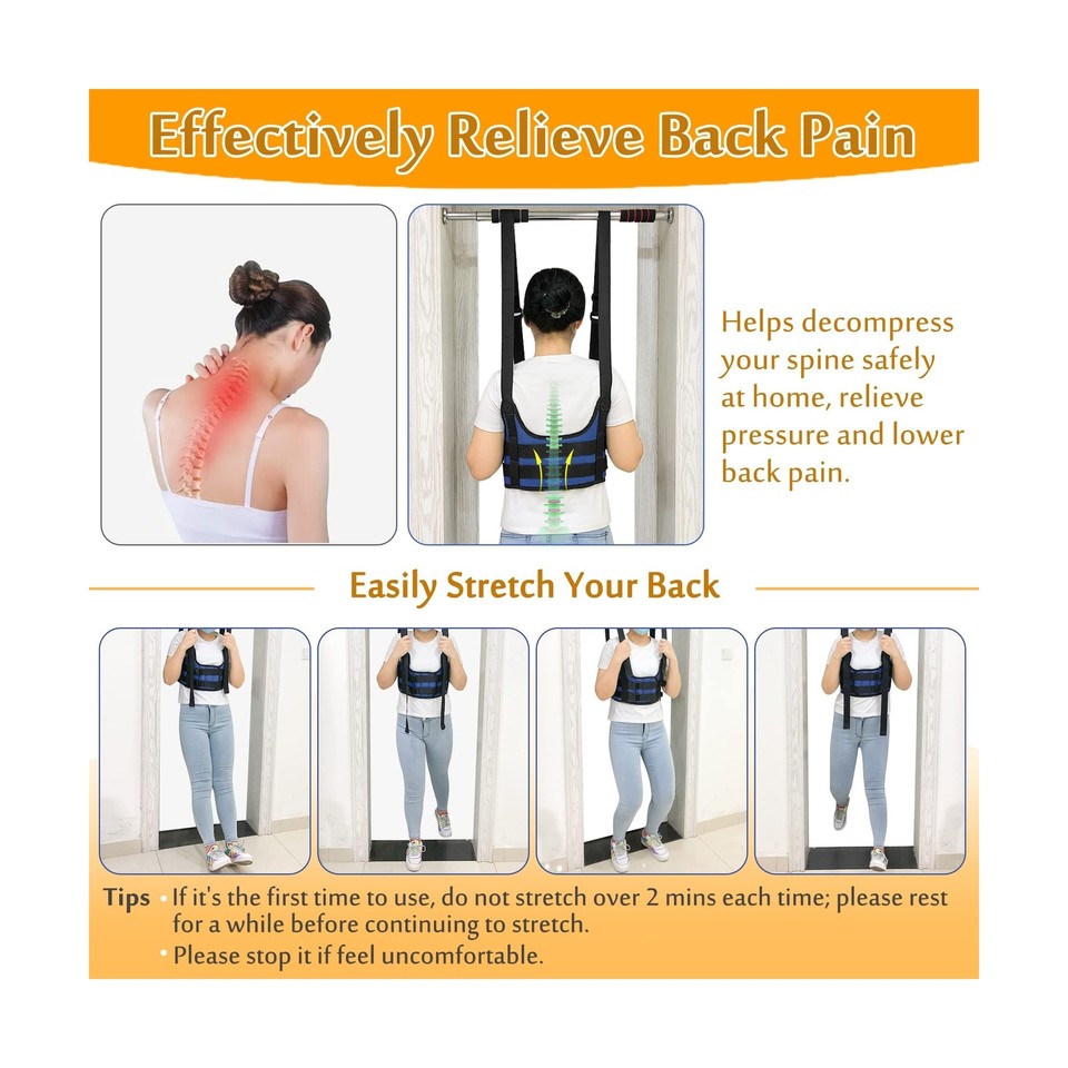 Back Stretcher Hanging Spinal Decompression Harness Back Alignment ...