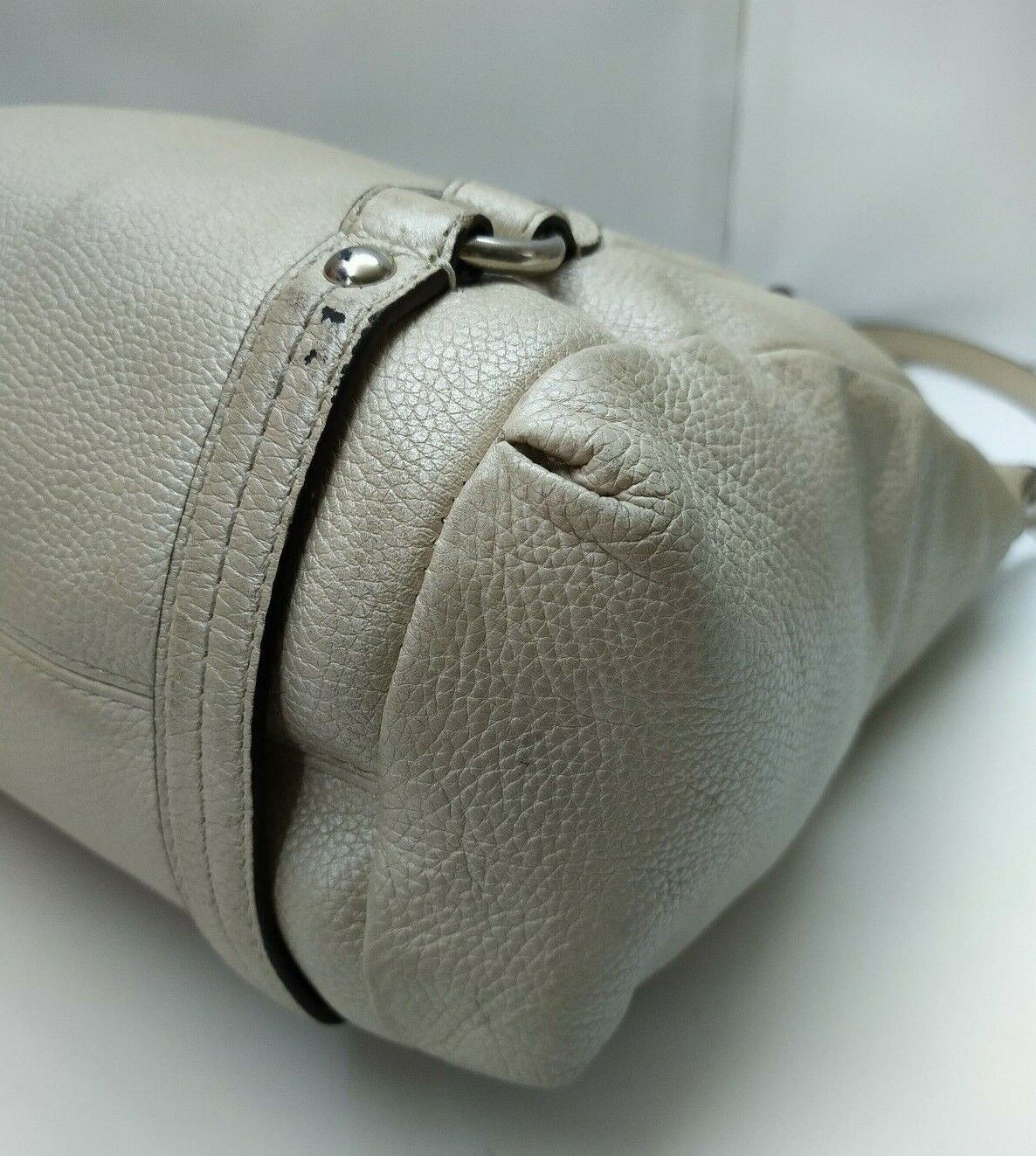 Coach Alexandra Ivory Leather Convertible Zipper Clos… - Gem