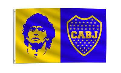 Club Atlético Boca Juniors Flag Banner 3X5Ft Maradona Argentina Los ...