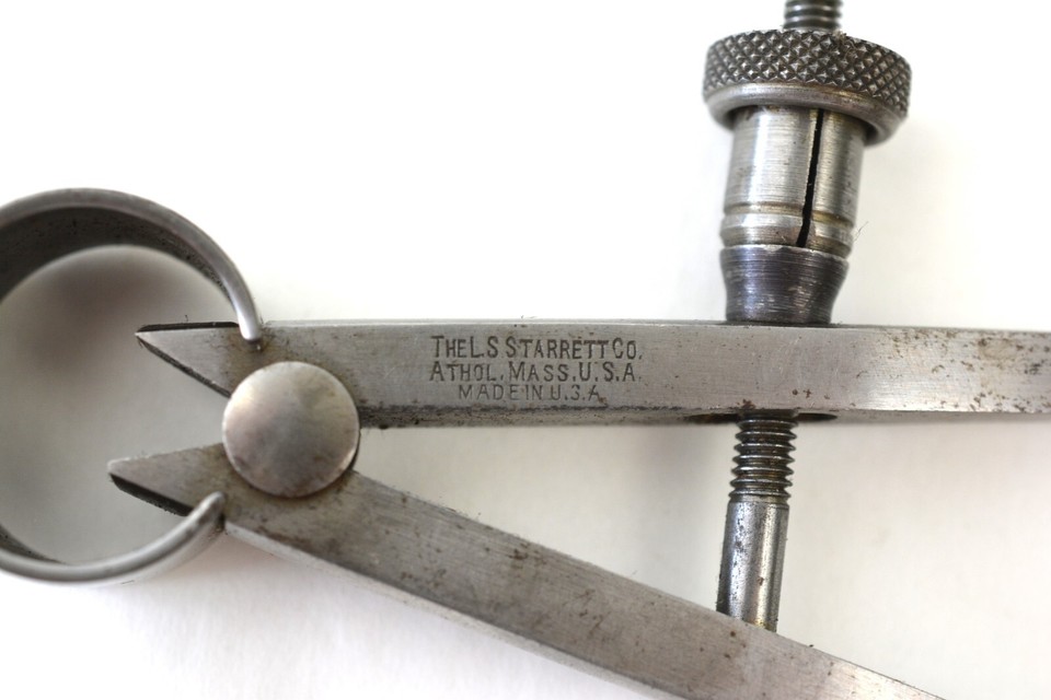 Vintage L.S. Starrett Athol Mass. 6” Spring Dividers Inside Caliper | eBay