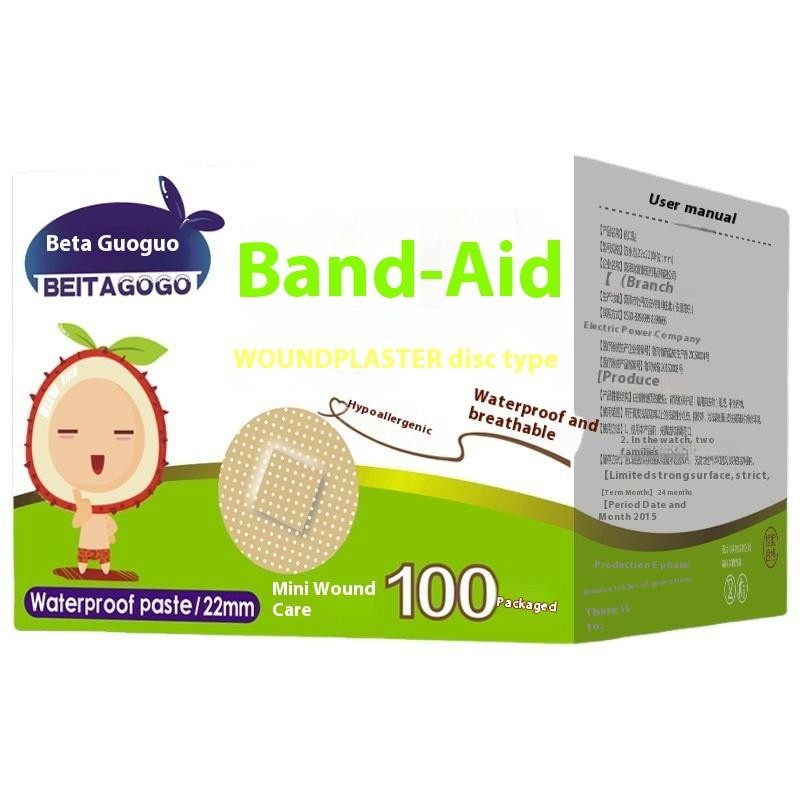 100pcs/Box Dot Round Elastic Wound Bandages Sterile 22mm Band Home Kit ...