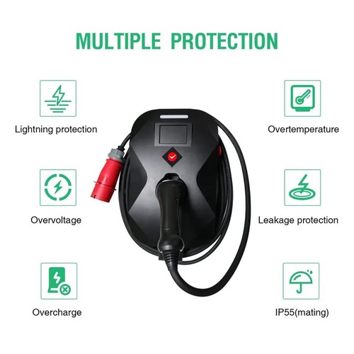 EV Wall Charger Smart 40A/7.6 Cable NEMA 14-50 Plug BT RFID | eBay