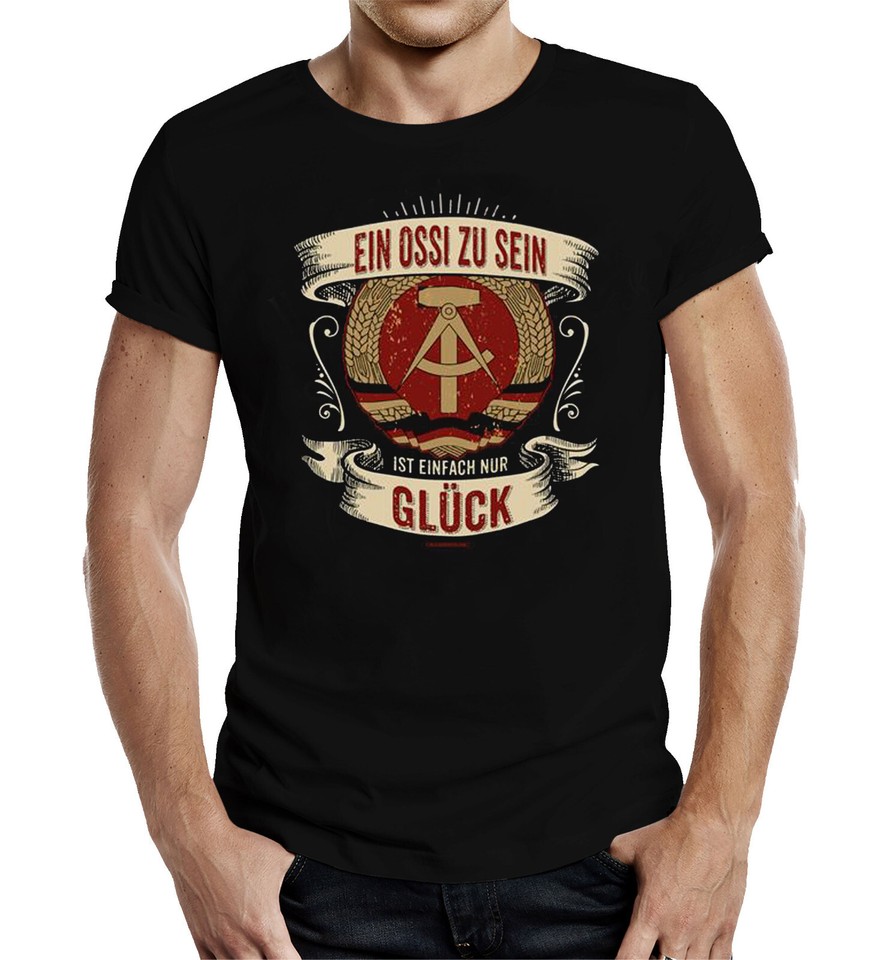 Ossi Fun T-Shirt Ostdeutschland DDR Ostalgie Trabi Freizeit Ostalgie ...