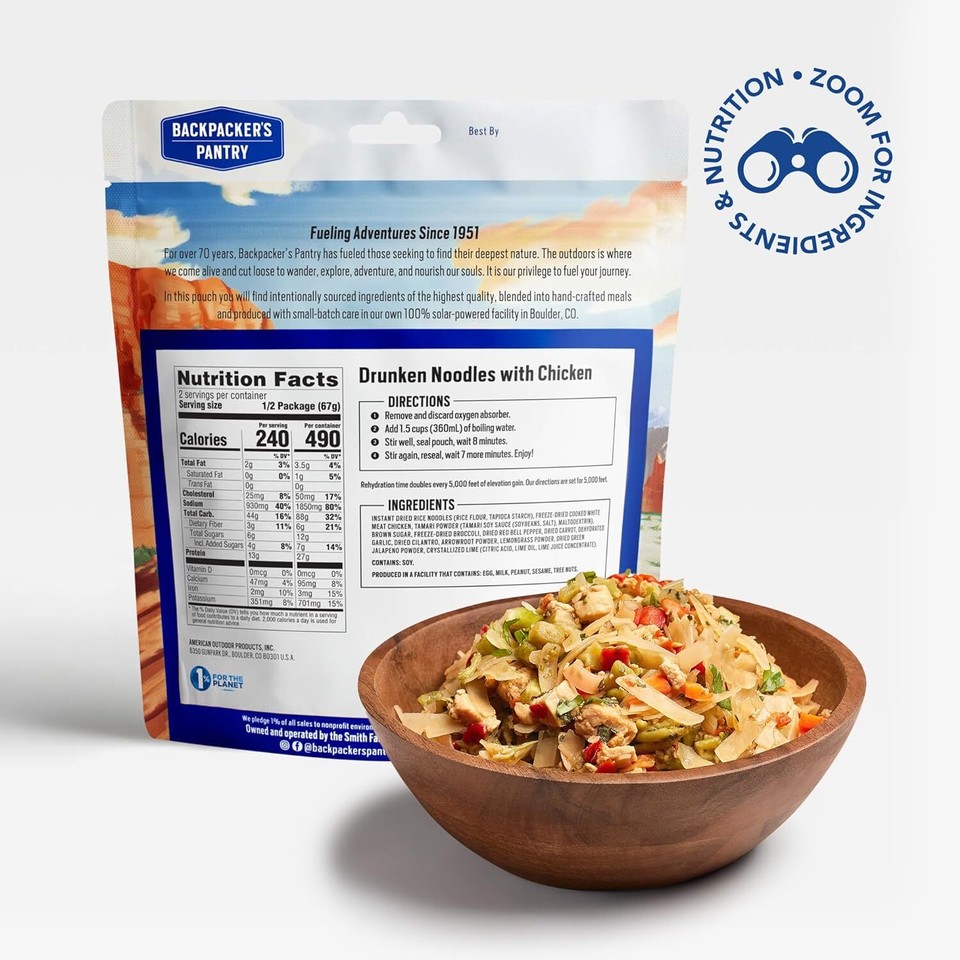 Backpacker's Pantry - Adventure Meal Freeze Dried Camping & Hiking MRE ...