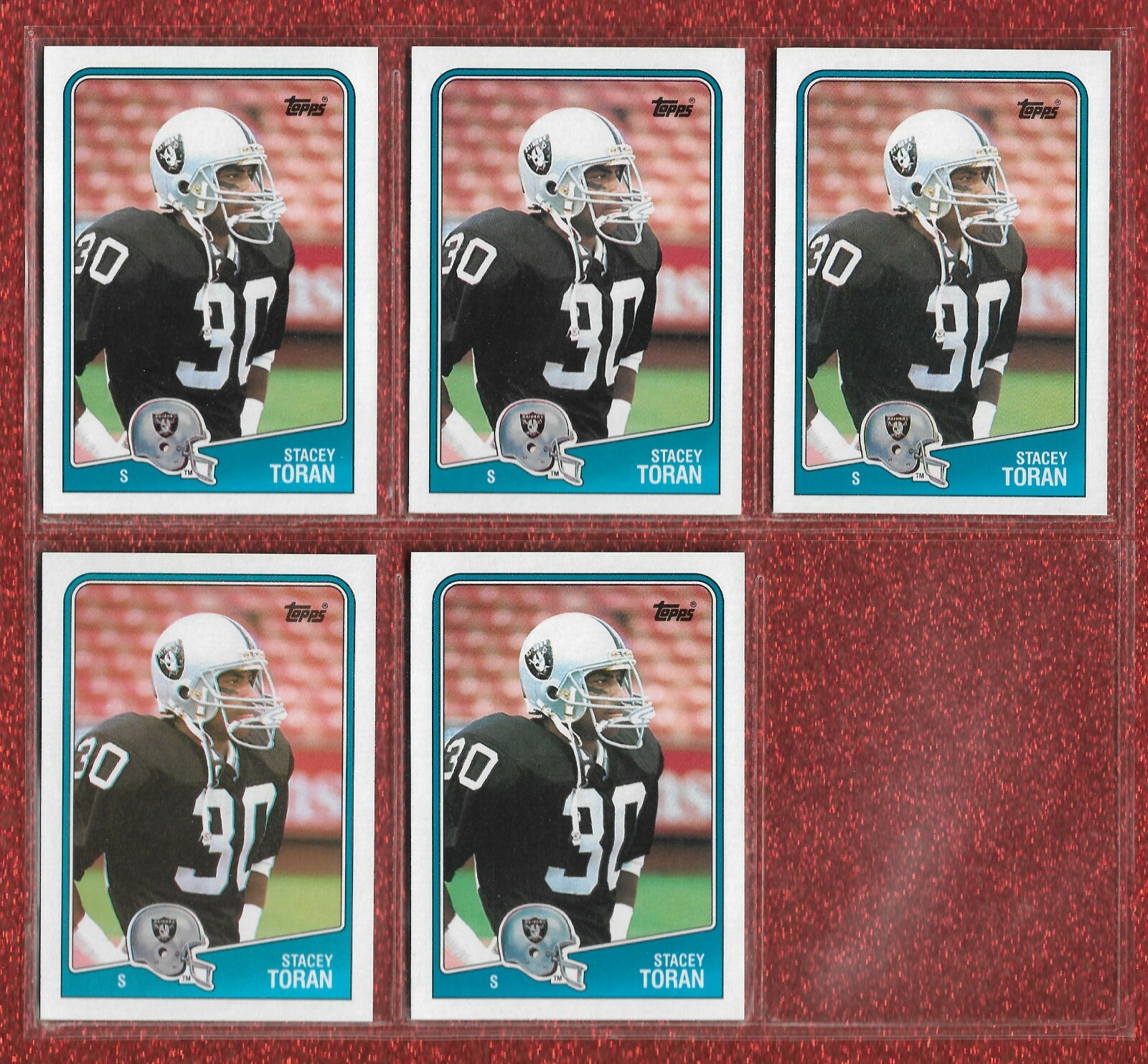 NM-MINT OR BETTER (5) CARD LOT 1988 TOPPS #336 STACEY TORAN ROOKIE RC ...