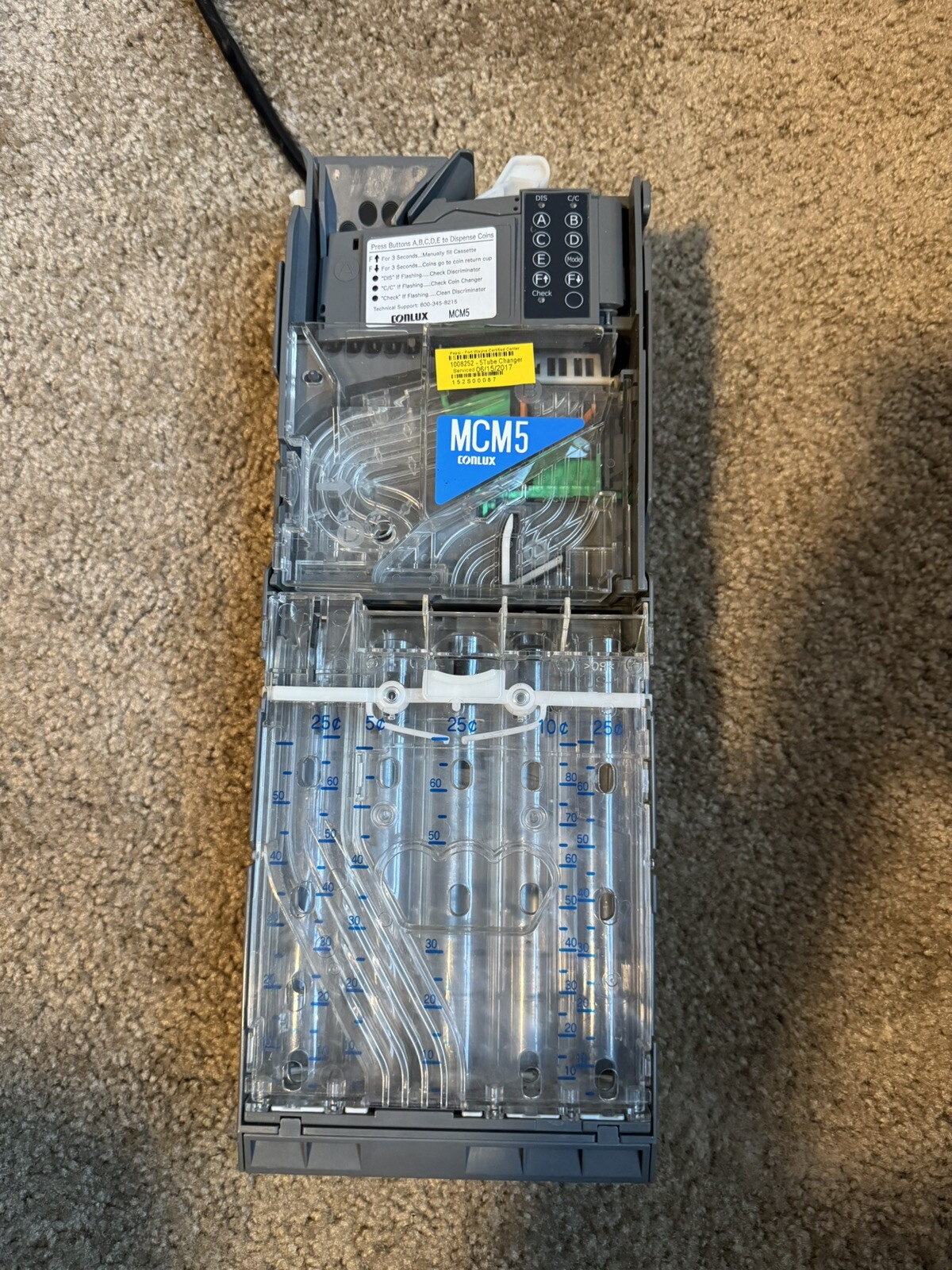 TESTED WORKING Conlux MCM5-1 Coin Changer Mech Good Condition | eBay