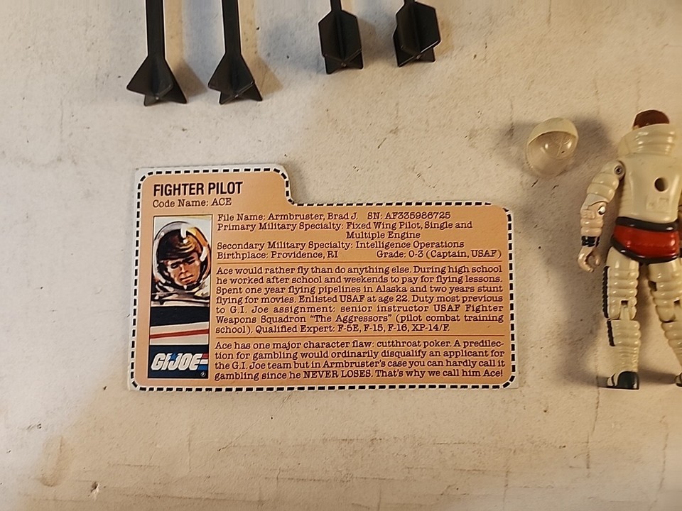 Vintage GI Joe ARAH Combat Jet Skystriker XP-14F With Box Complete 1983 ...
