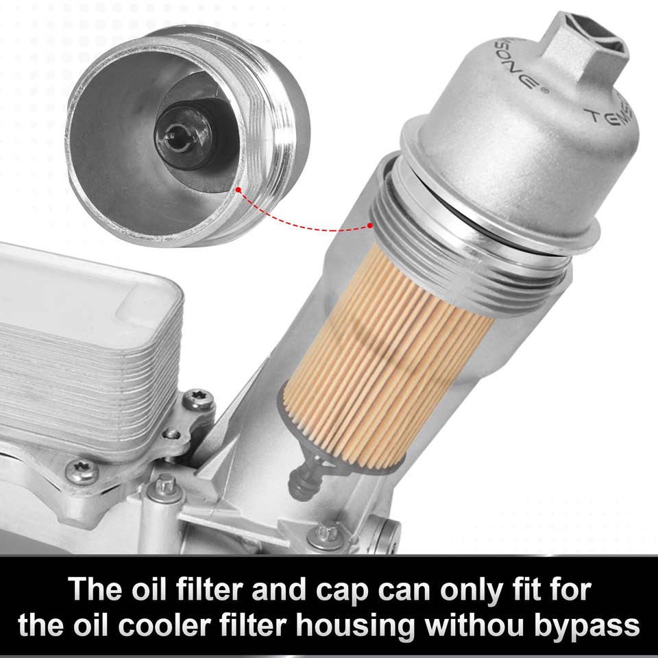Upgrade Aluminum Oil Filter Housing Cap with Oil Filter For Dodge Jeep ...