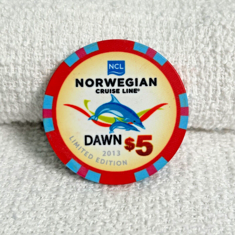 Norwegian Cruise Line DAWN $5 Casino Chip - 2013 Limited Edition | eBay