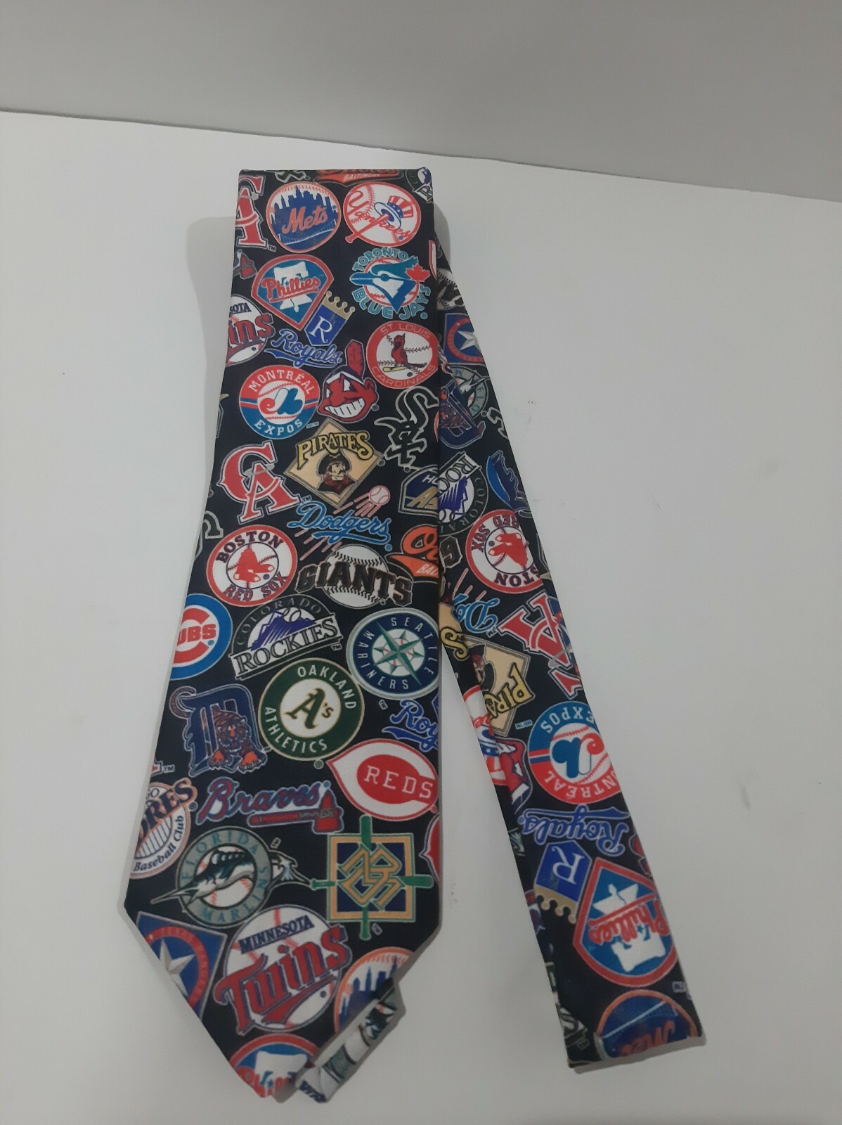 Surrey MLB 1994 Logos Men's Tie, Major League Basebal… - Gem