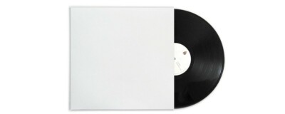 White 12" Vinyl LP Protective Blank Record Jacket Cover Cardboard not ...