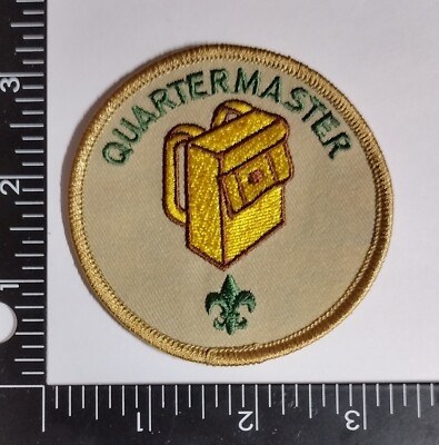 Boy Scout BSA Quartermaster - Current Position Tan Uniform Iron Sew On ...