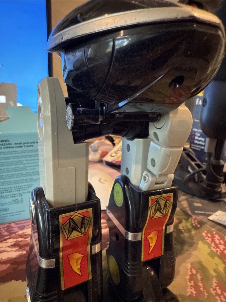 Vintage Mighty Morphin Power Rangers Deluxe Ninja Megazord Black Frog ...