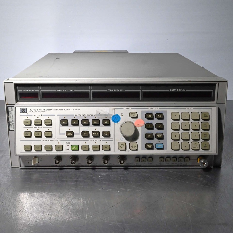 HP Hewlett Packard 8340B Synthesized Sweeper 10 MHz to 26.5 GHz | eBay
