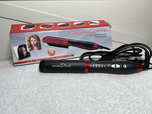 Mini diva Hair Straightener and curler Comb Heated, 2 in 1 /5 | eBay