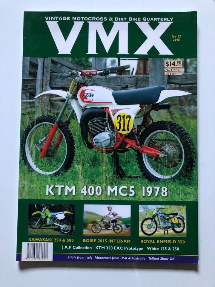 VMX Magazine 2015 #62-'78 KTM 400 MC5 AU vintage motocross dirt bike ...