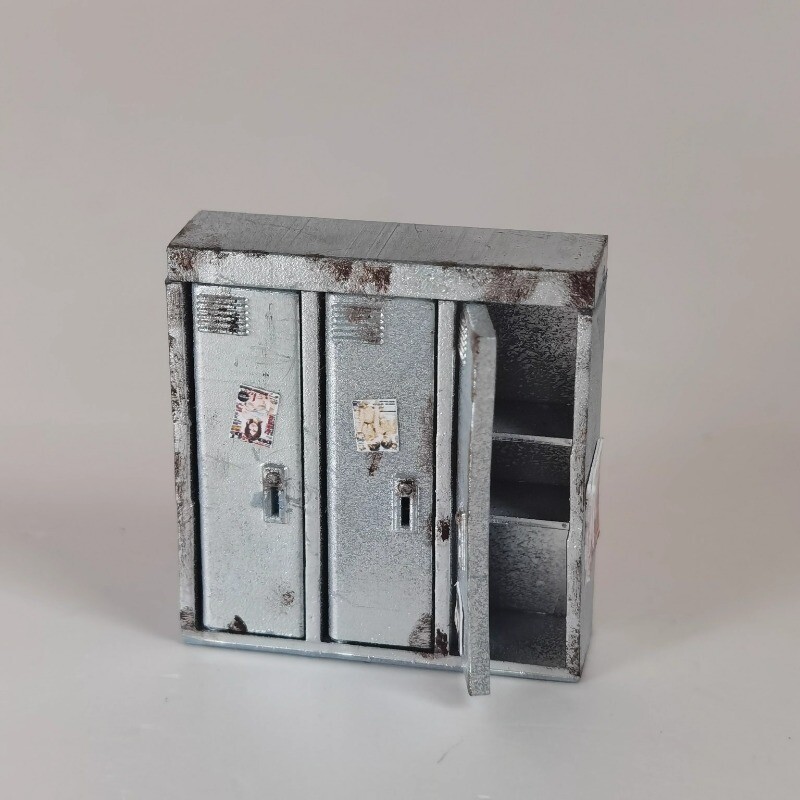 1/64 Scale Diorama Garage Props Model Wardrobes Scene Display Model ...
