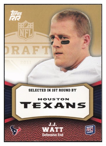 2011 Topps Rising Rookie Gold J.J. Watt #146 RC Houston Texans | eBay