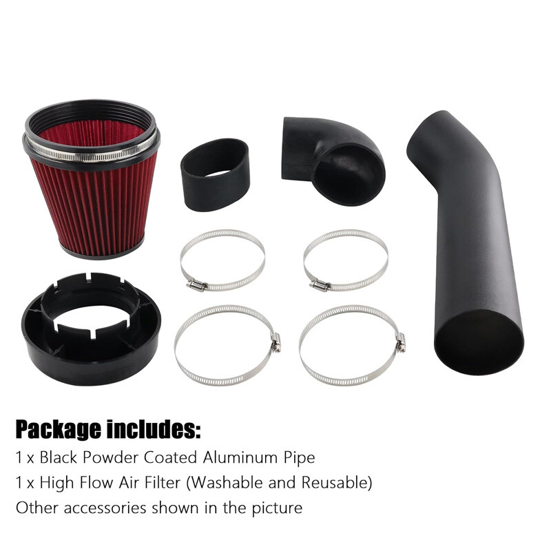 4 Inch LS Swap Cold Air Intake Kit w/ Filter For LSX LS1 LS2 4.8L 5.3L ...