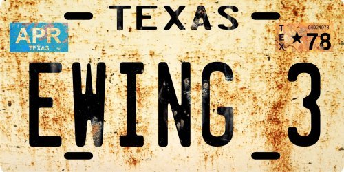 J.R. Ewing 3 Dallas TV Show 1978 Texas Nostalgic License plate | eBay