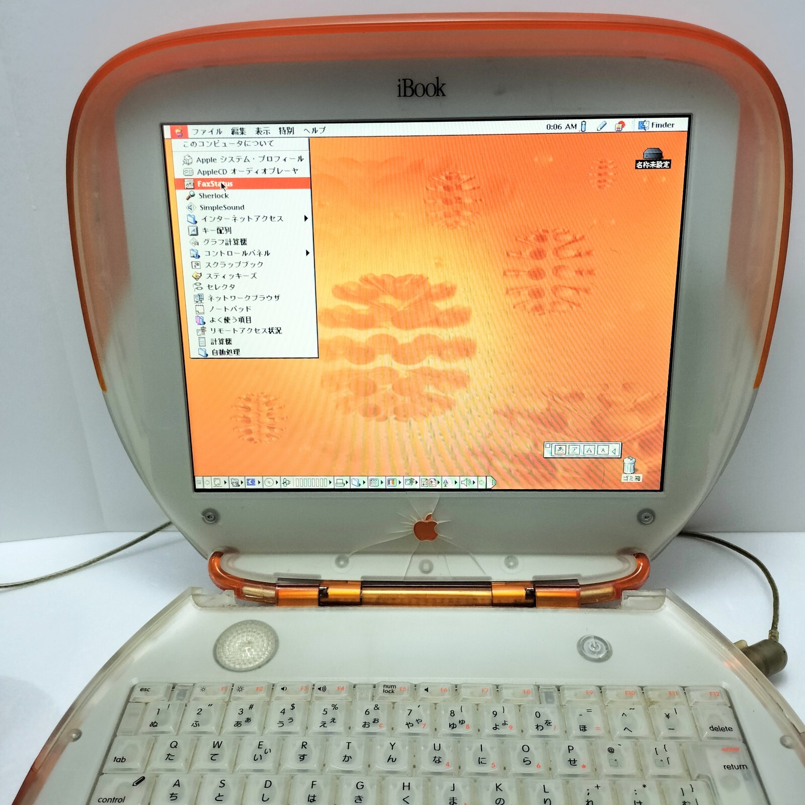 Apple iBook clamshell G3 Mac OS 8.6/ 192MB RAM /HDD 5.5GB Tested from ...