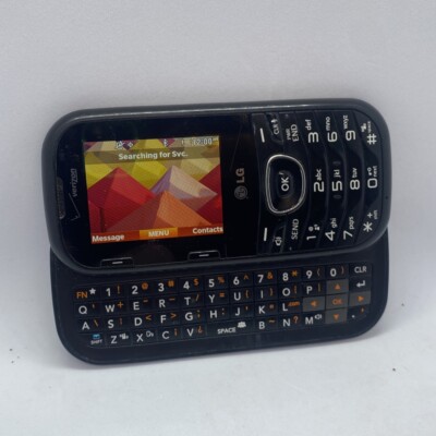 LG Cosmos 2 Verizon Wireless Slide Keyboard Cell Phone Black Model LG ...