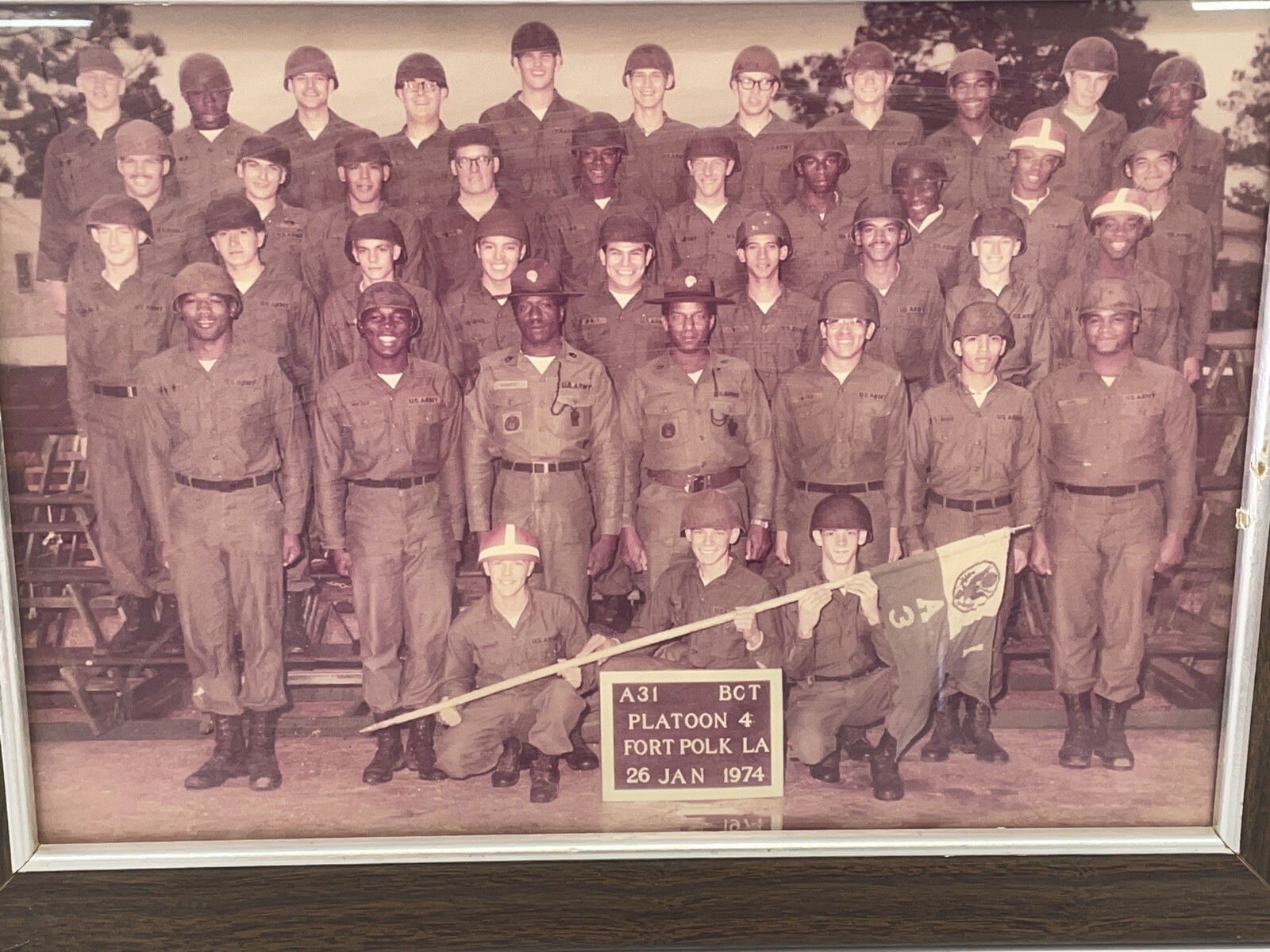 vintage 1974 VIETNAM ERA “FORT POLK LA” BASIC TRAINING GRADUATION PHOTO ...