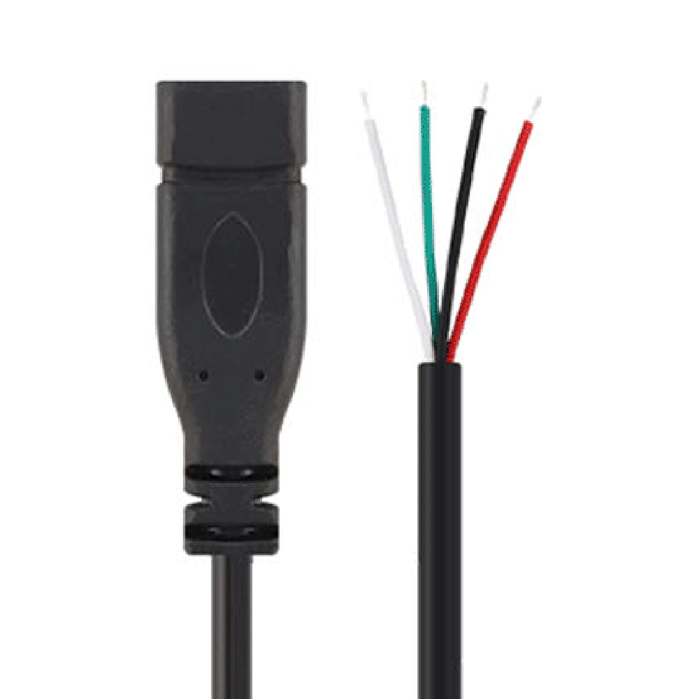 10pcs 25cm USB C Type - C Female Jack Cable 4 wires Power Pigtail Cable ...