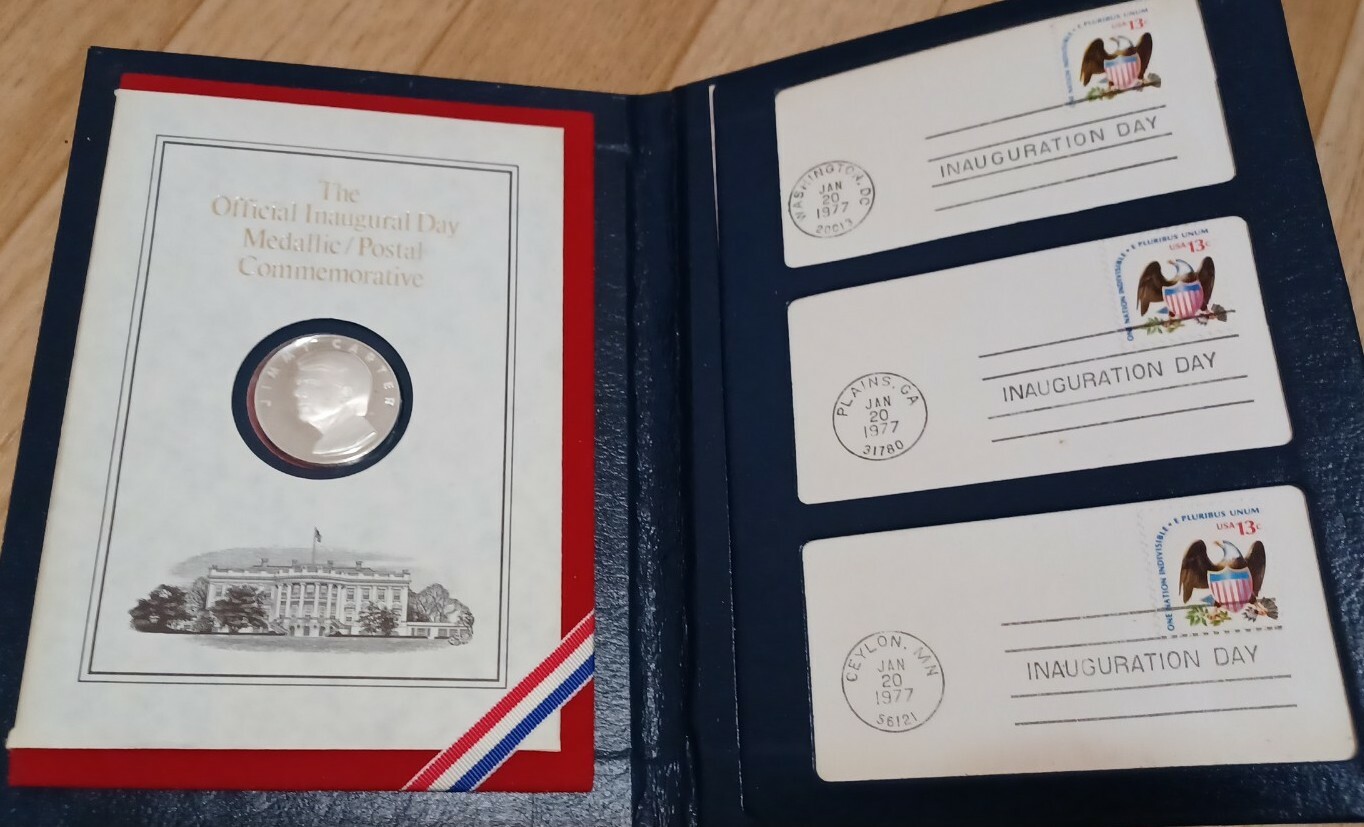 Jimmy Carter 1977 The Official Inaugural Day Medallic/Postal ...