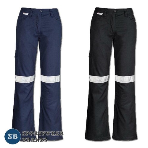 Womens Tape Utility Pants Ladies Work Trouser Reflective Workwear ...