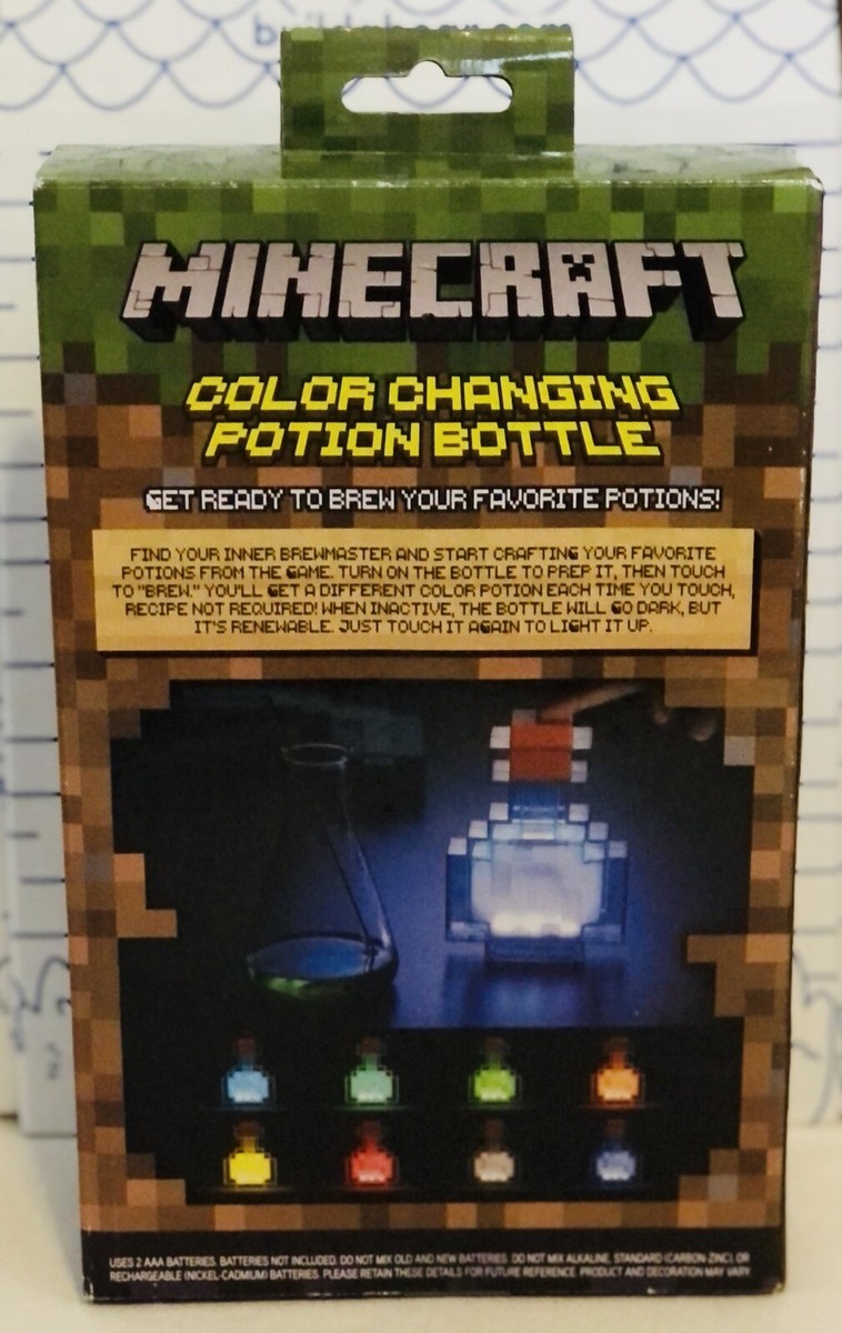 Minecraft Potions Bottles Minecraft 7" Light Up Color Changing