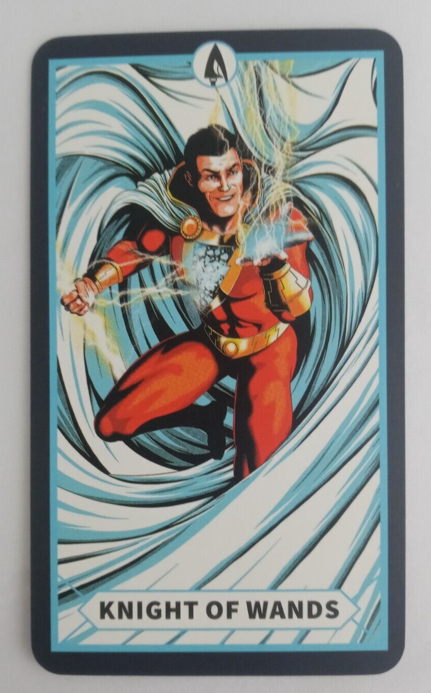 2022 DC Comics Tarot Card Shazam Knight Of Wands | eBay