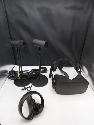 Meta Oculus Rift CV1 VR Virtual Reality Headset, Sensors, Controller NO ...