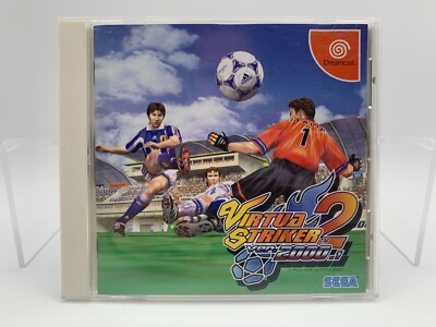 VIRTUA STRIKER 2 VER. 2000 Japan Dreamcast With Case & Manual US Seller ...