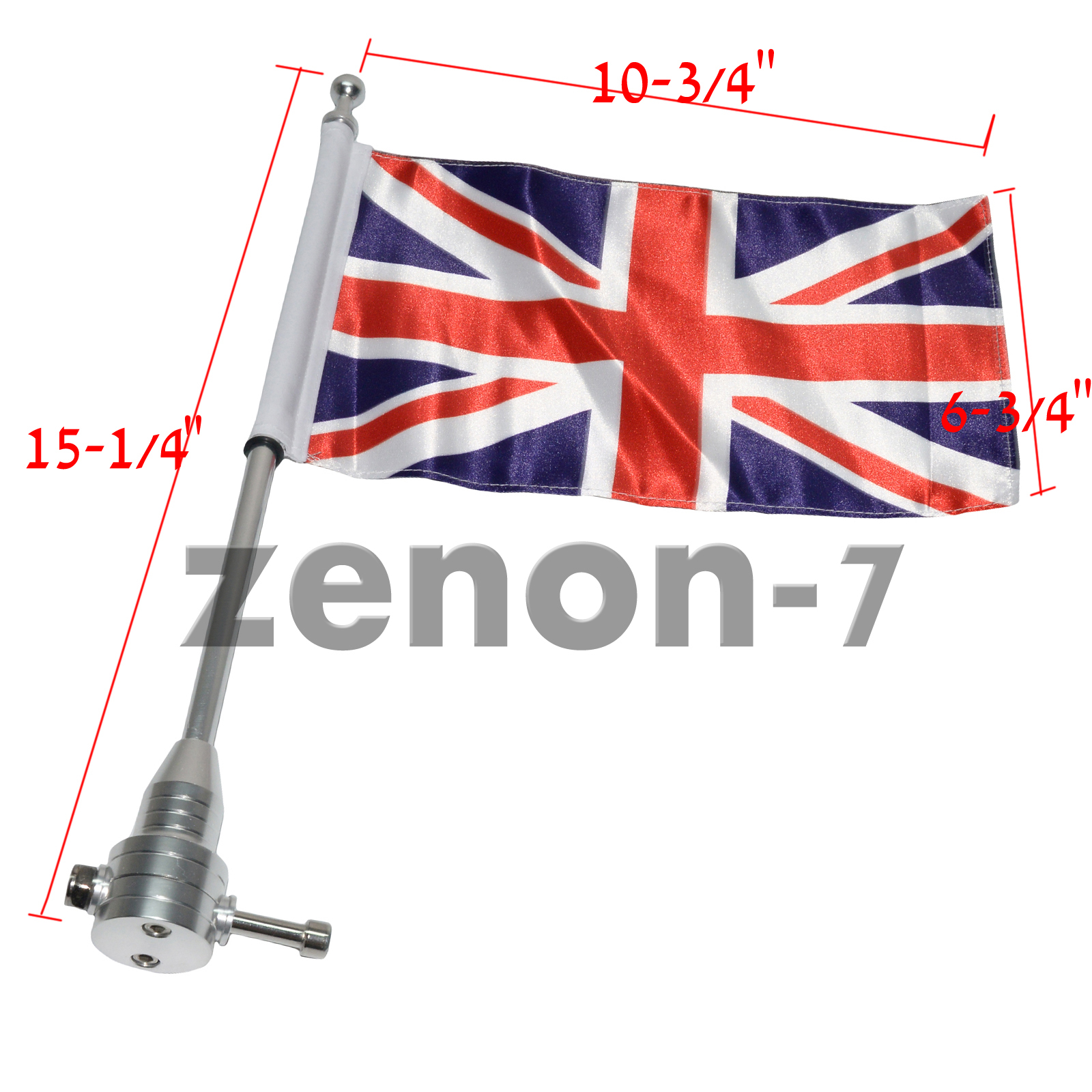 Universal Motorcycle Rack UK Flag Flagpole Luggage Mount For Harley ...