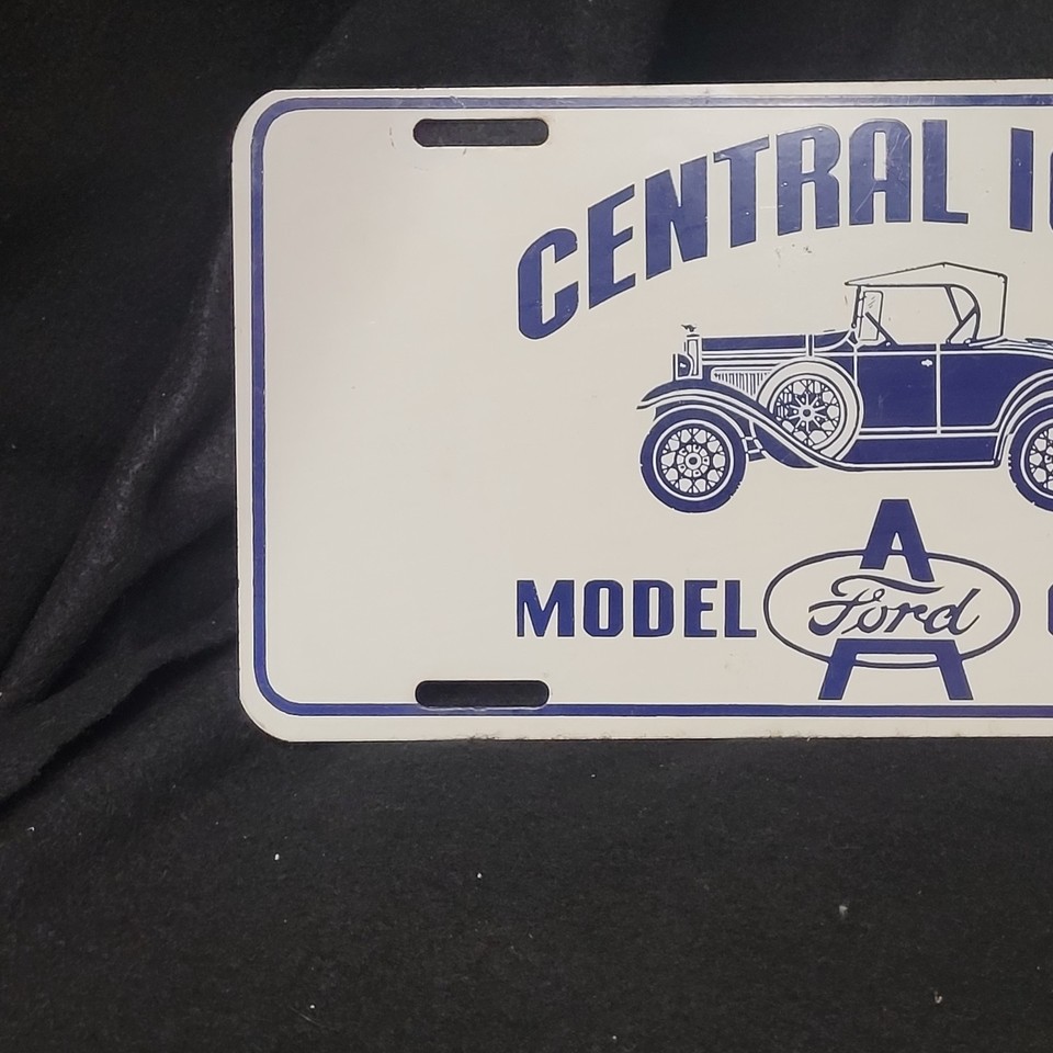 CENTRAL IOWA MODEL A FORD CLUB Club Member License Plate | eBay