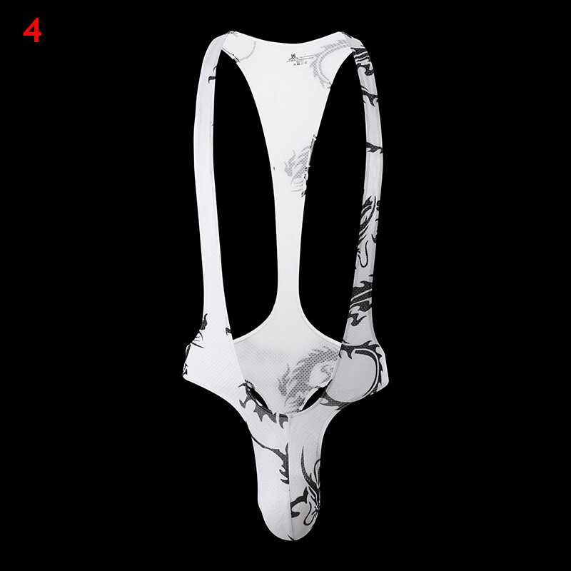Mens Jockstrap Backless Leotard Underwear Jumpsuits Wrestling Singlet ...