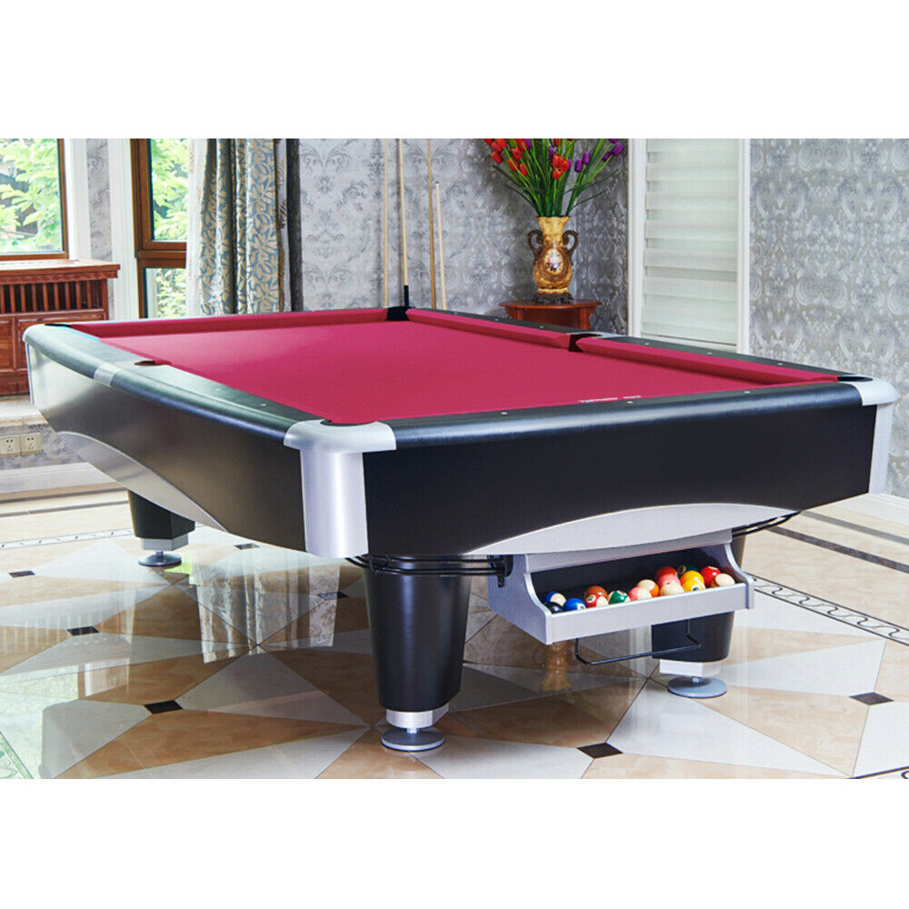Pool Table Felt Worsted Wool Billiard Cloth w/ Pre-Cut Rails for 7/8 ...